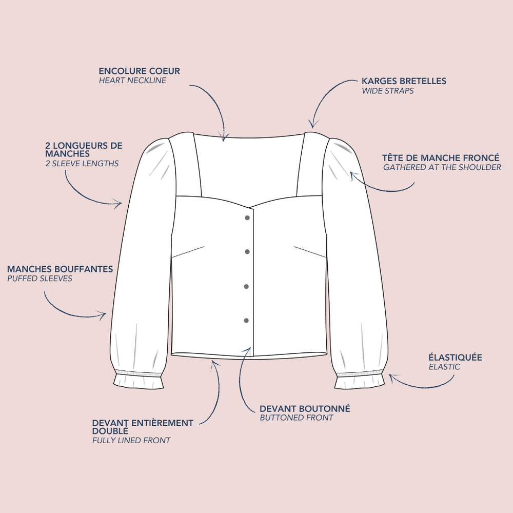 Blouse Mara - PDF